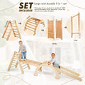 5in1 Montessori Climbing Frame Set: Triangle Ladder + Arch/Rocker + Sl ...