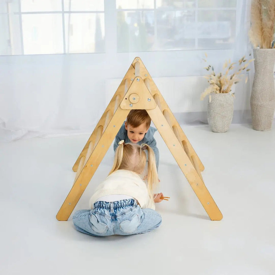 Indoor Montessori Triangle Climbing Ladder for Toddlers 1-7 y.o ...