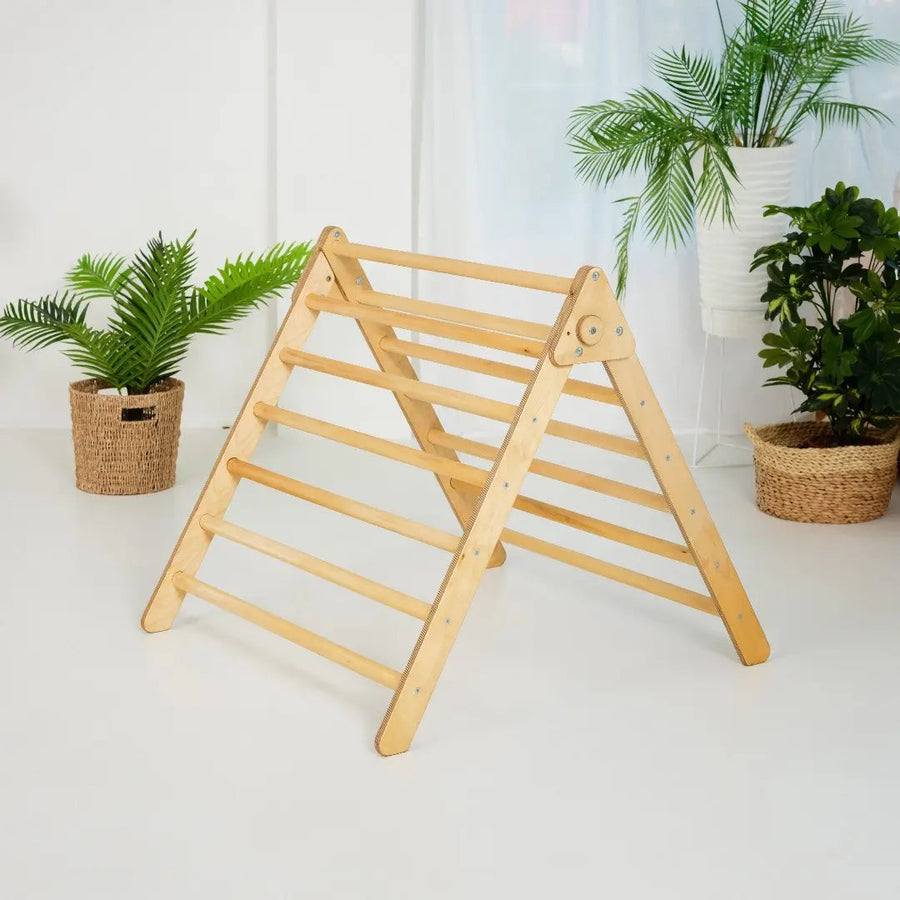 Indoor Montessori Triangle Climbing Ladder for Toddlers 1-7 y.o ...